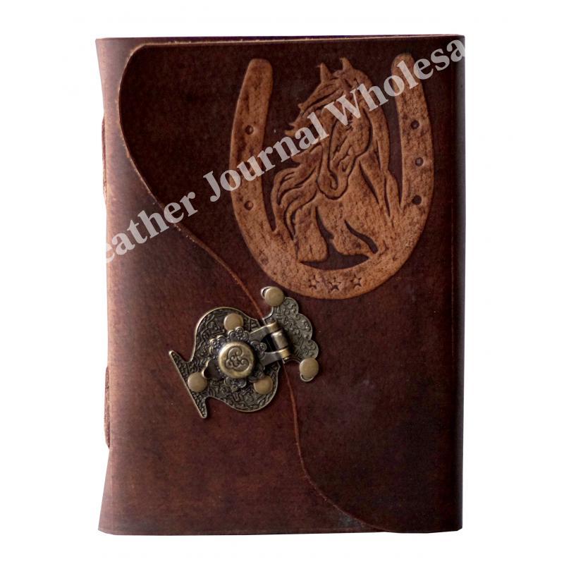 Leather Journal Notebook 5x7 inches - Handmade Vintage Leather Bound ...